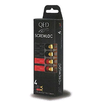 QED Screwloc Forte 4mm Spade Connectors (QE1890) — HifiHut